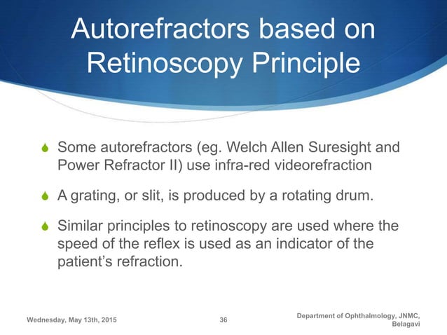 Autorefractometer | PPTX | Eye and Vision Conditions | Diseases and ...