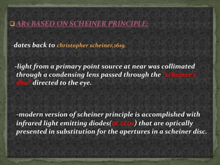 Autorefractometry: principle and procedure. | PPTX