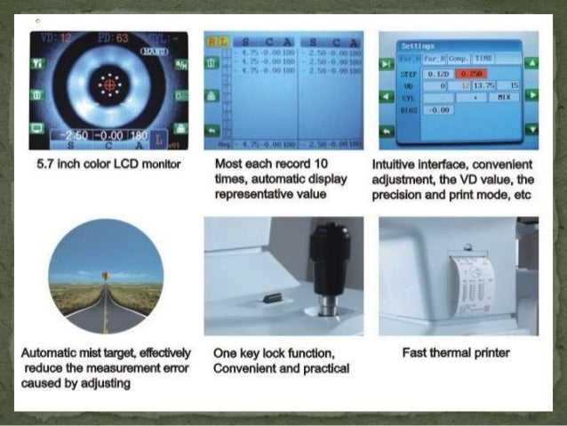 Autorefractometry: principle and procedure.