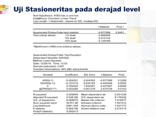 Autoregressive integrated moving average | PPTX