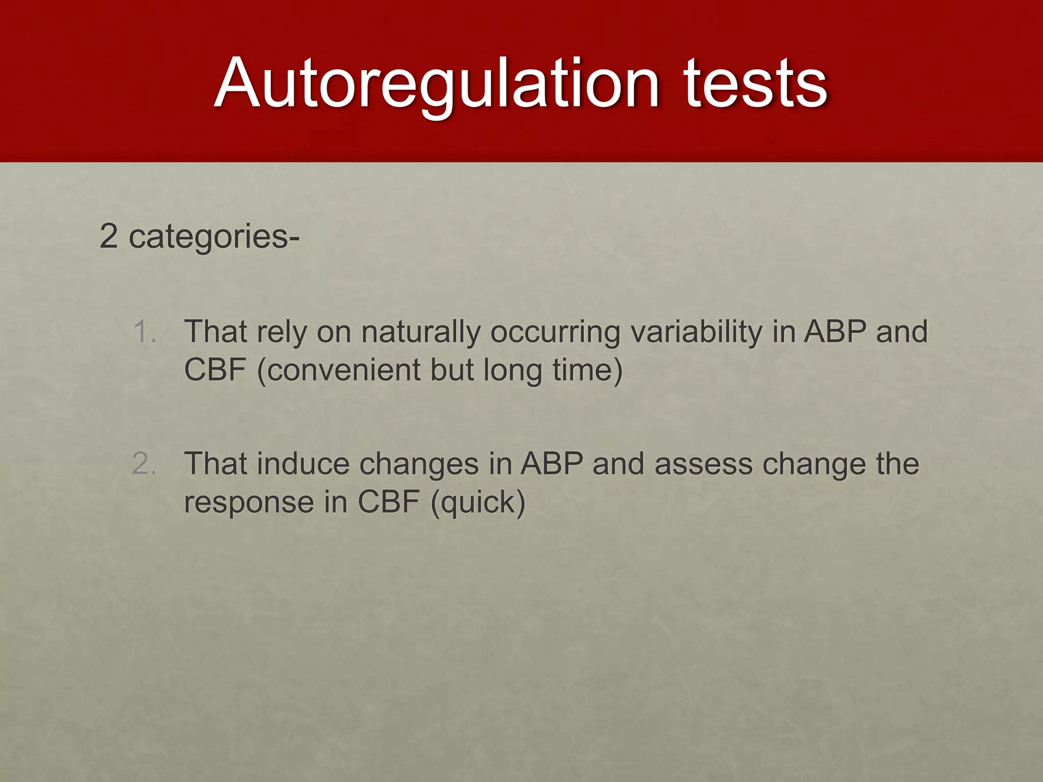 Autoregulation : Role and mechanism | PPTX