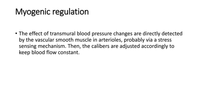 Autoregulation of cerebral blood flow | PPTX | Brain and Nervous System ...