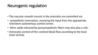 Autoregulation of cerebral blood flow | PPTX