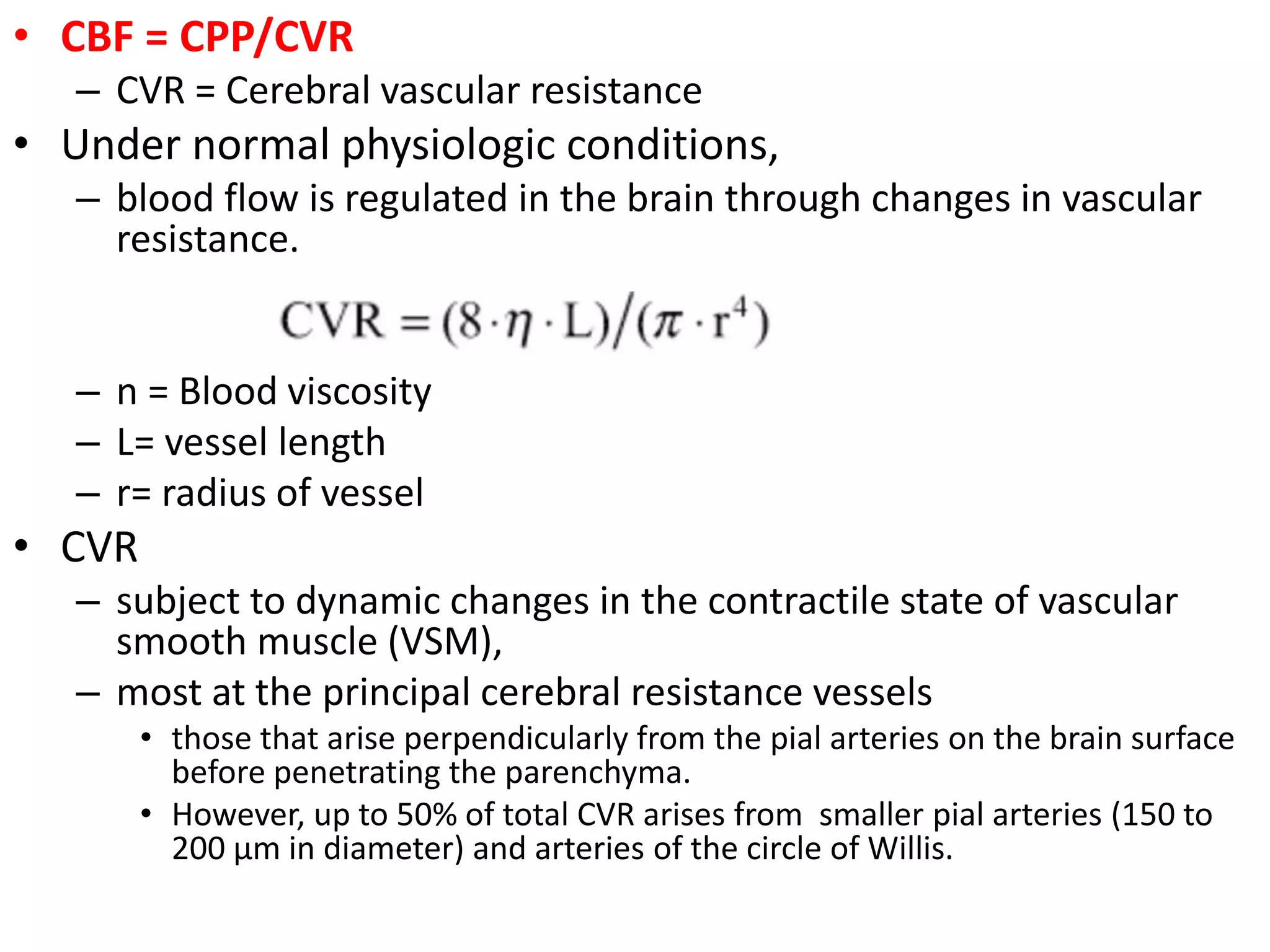Autoregulation of cerebral blood flow part 1/2 | PPT