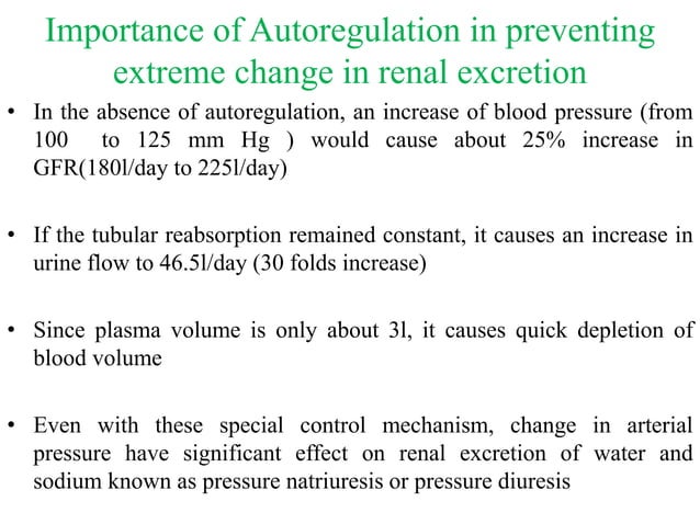 Autoregulation of glomerular filtration rate and renal blood | PPTX ...