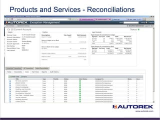 AutoRek - Automated Reconciliation and Exception Management | PDF