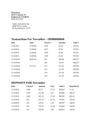 Autorepair.statement.example | PDF