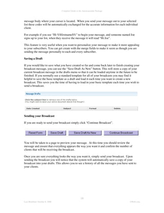 Autoresponder Setup Guide | PDF