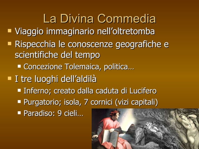 Autori1300 Dante - Divina Commedia | PPT | Christianity | Religion & Spirituality