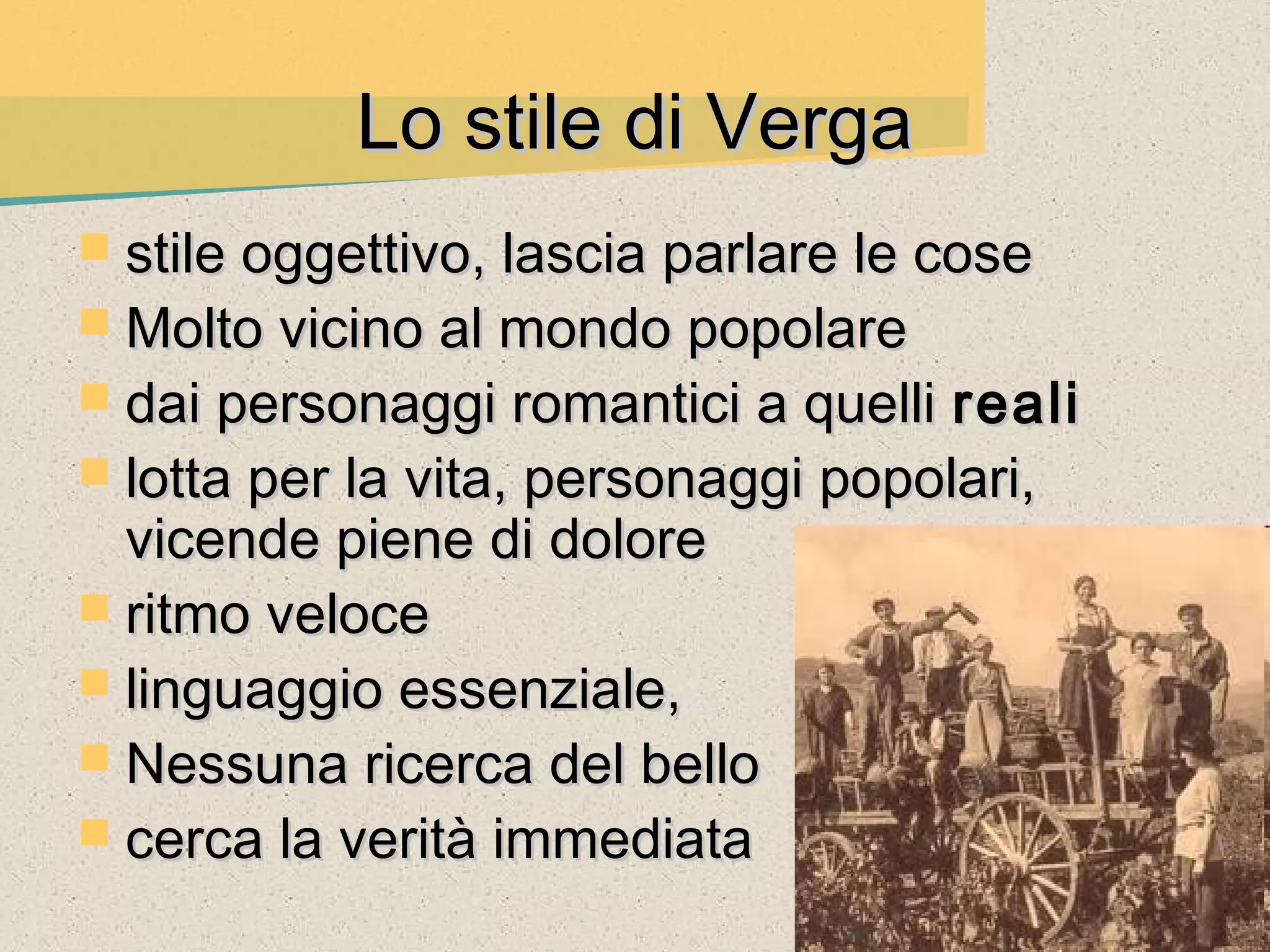 Giovanni Verga, vita e opere | PPT