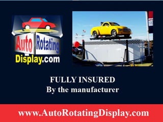 Auto rotating display - 360 car spinner lifts and turntables for ...