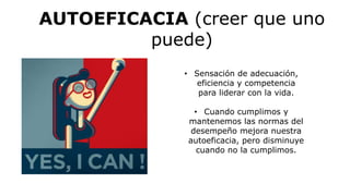 Autorreforzamiento y autoeficiencia trabajo tic | PPTX