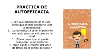 Autorreforzamiento y autoeficiencia trabajo tic | PPTX