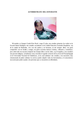Autorretrato del estudiante | PDF