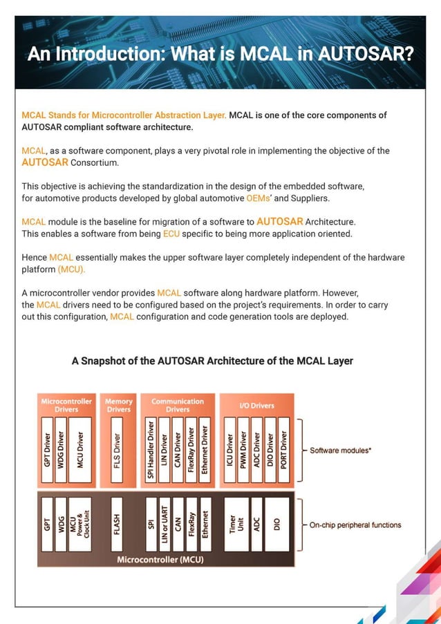 AUTOSAR MCAL handbook | PDF