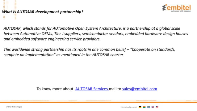 What is AUTOSAR Communiation Stack | PPTX