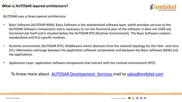 What is AUTOSAR Development Partnership | PPTX