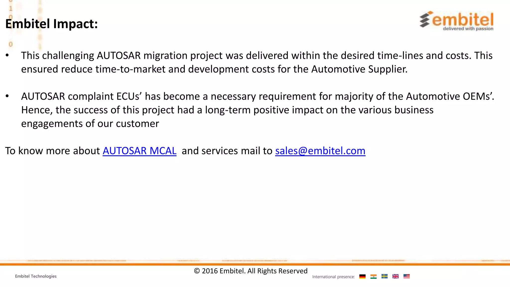 Autosar MCAL (Microcontroller Abstraction Layer) | PPTX