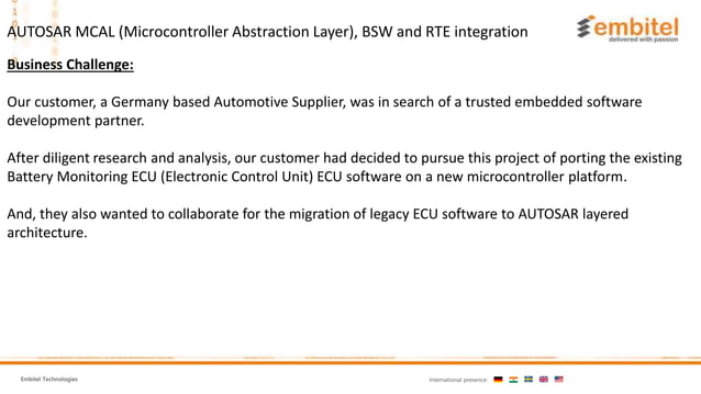 Autosar MCAL (Microcontroller Abstraction Layer) | PPTX