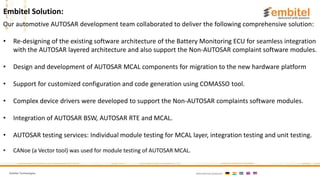 Autosar MCAL (Microcontroller Abstraction Layer) | PPTX
