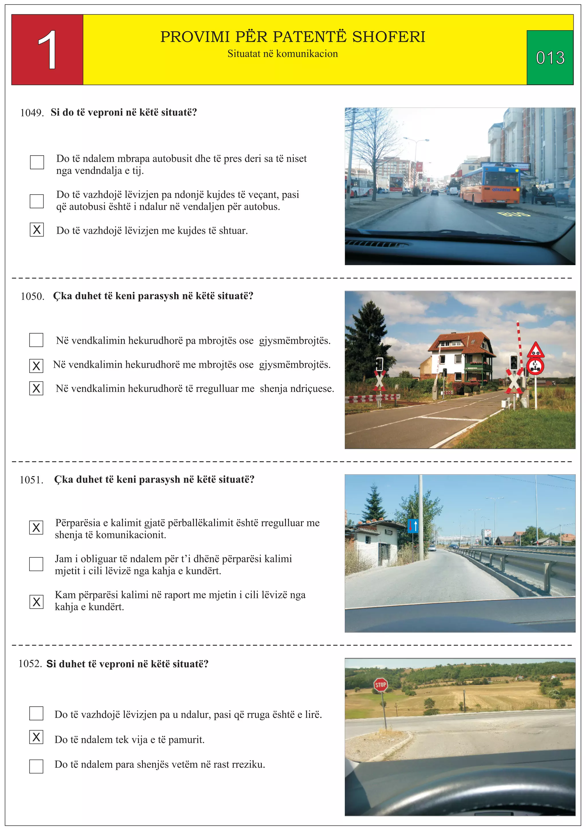 Autoshkolla (Pyetje - përgjigje) | PDF