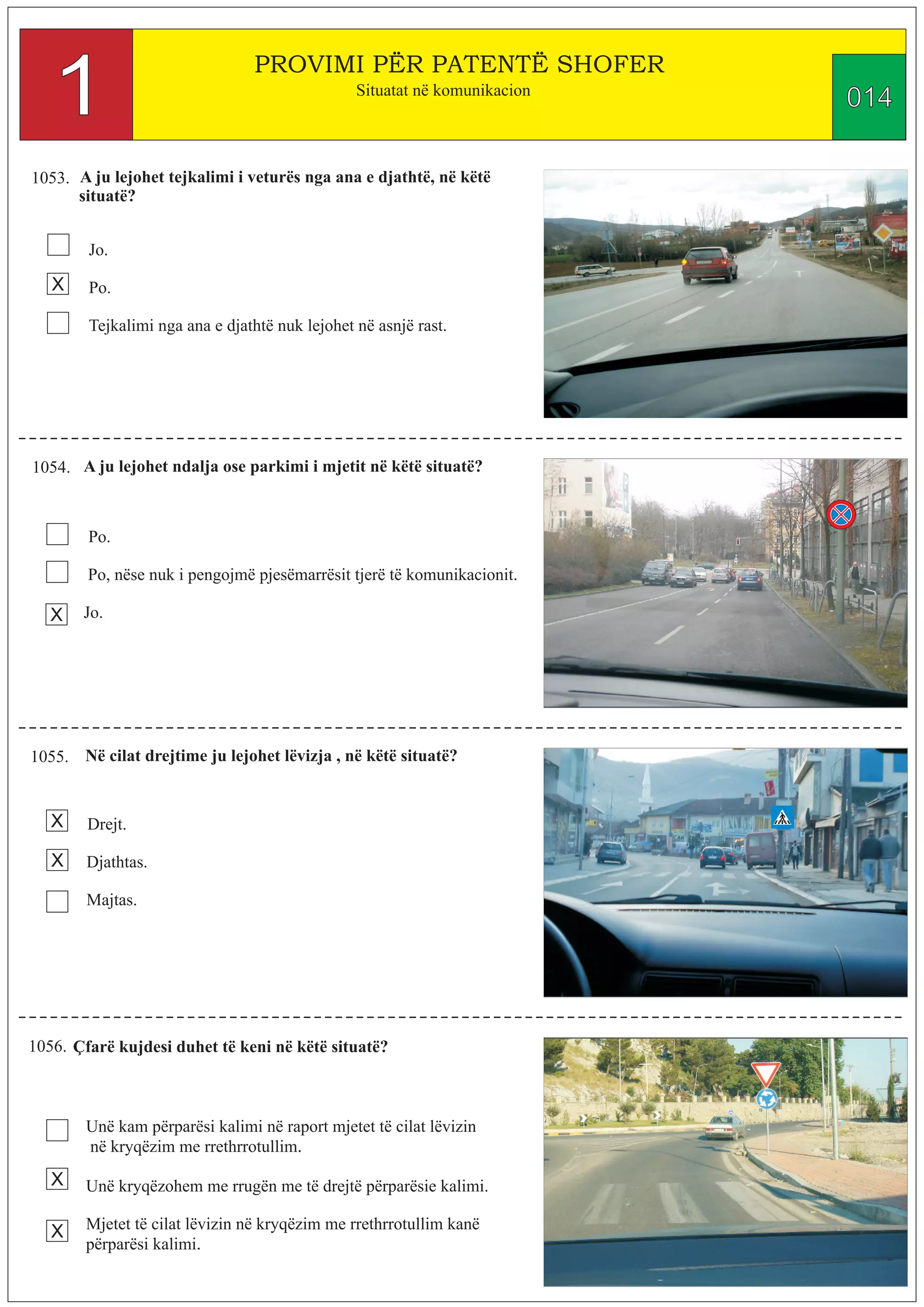 Autoshkolla (Pyetje - përgjigje) | PDF