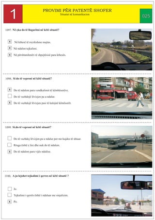Autoshkolla (Pyetje - përgjigje) | PDF