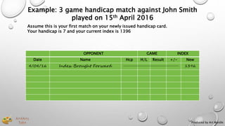Autoslide filling out a handicap card 2 | PPTX