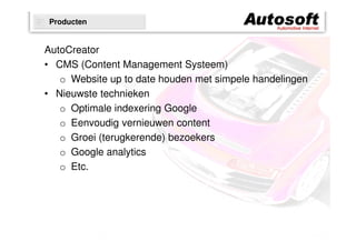 Autosoft Presentatie | PPT