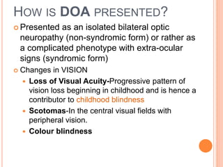 Autosomal dominant optic atrophy | PPTX