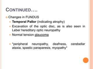 Autosomal dominant optic atrophy | PPTX