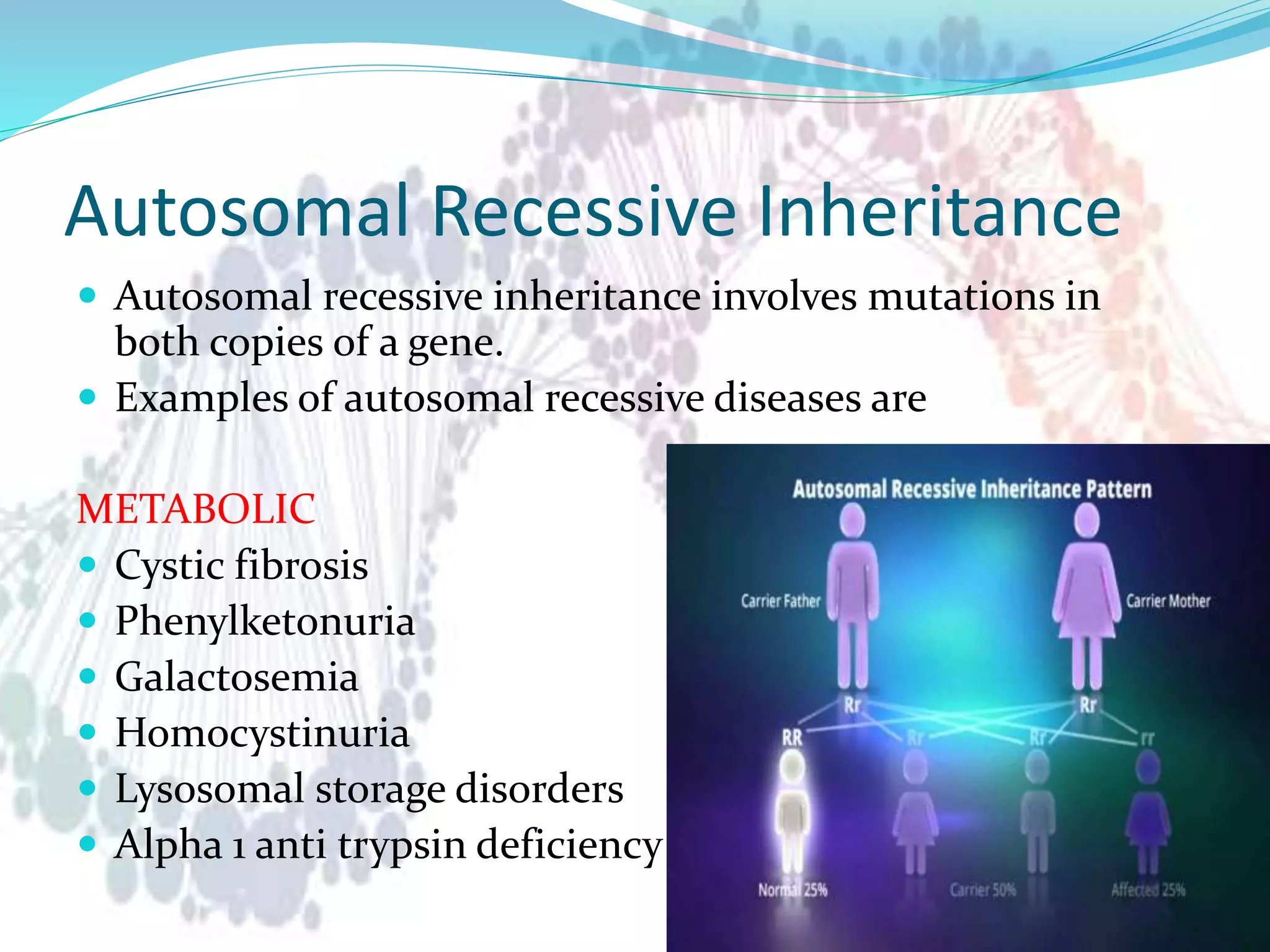 Autosomal recessive disorders | PPTX