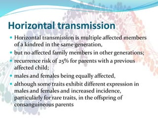 Autosomal recessive disorders | PPTX