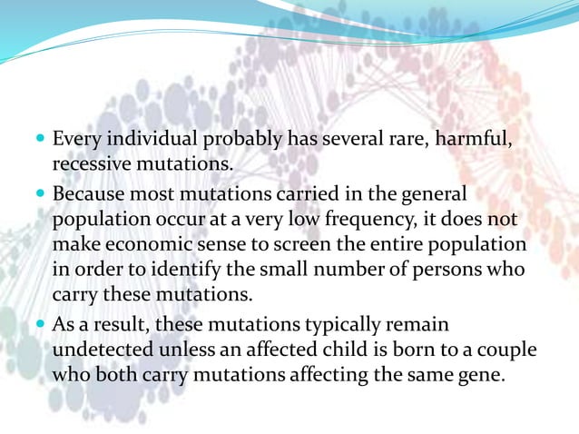 Autosomal recessive disorders | PPTX | Genealogy and Ancestry | Hobbies ...