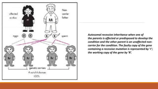 Autosomal recessive inheritance | PPTX