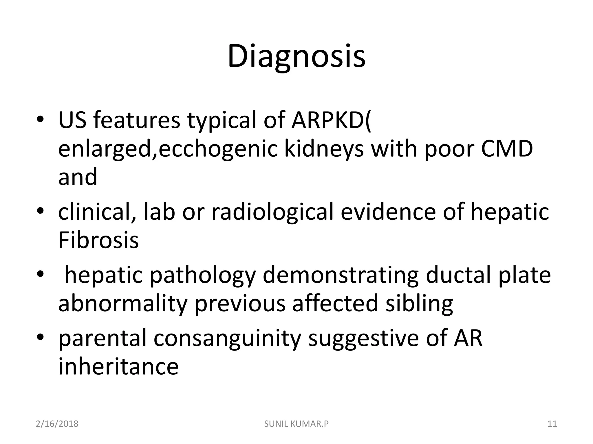Autosomal recessive polycystic kidney disease | PPTX