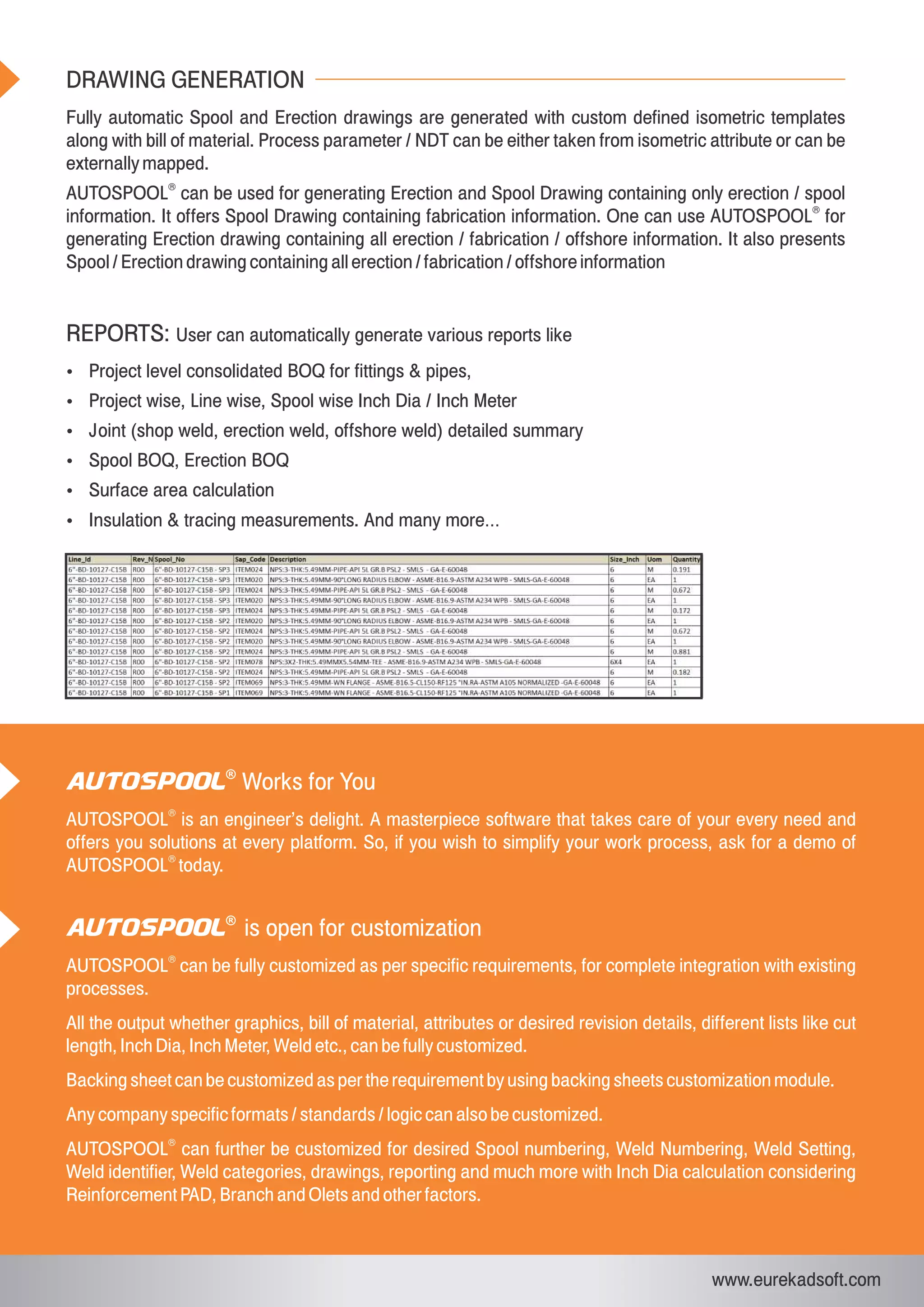 AUTOSPOOL - PIPING SPOOLING SOFTWARE | PDF
