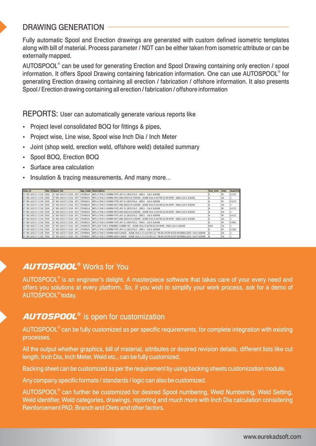 AUTOSPOOL - PIPING SPOOLING SOFTWARE | PDF | Computing | Technology & Computing
