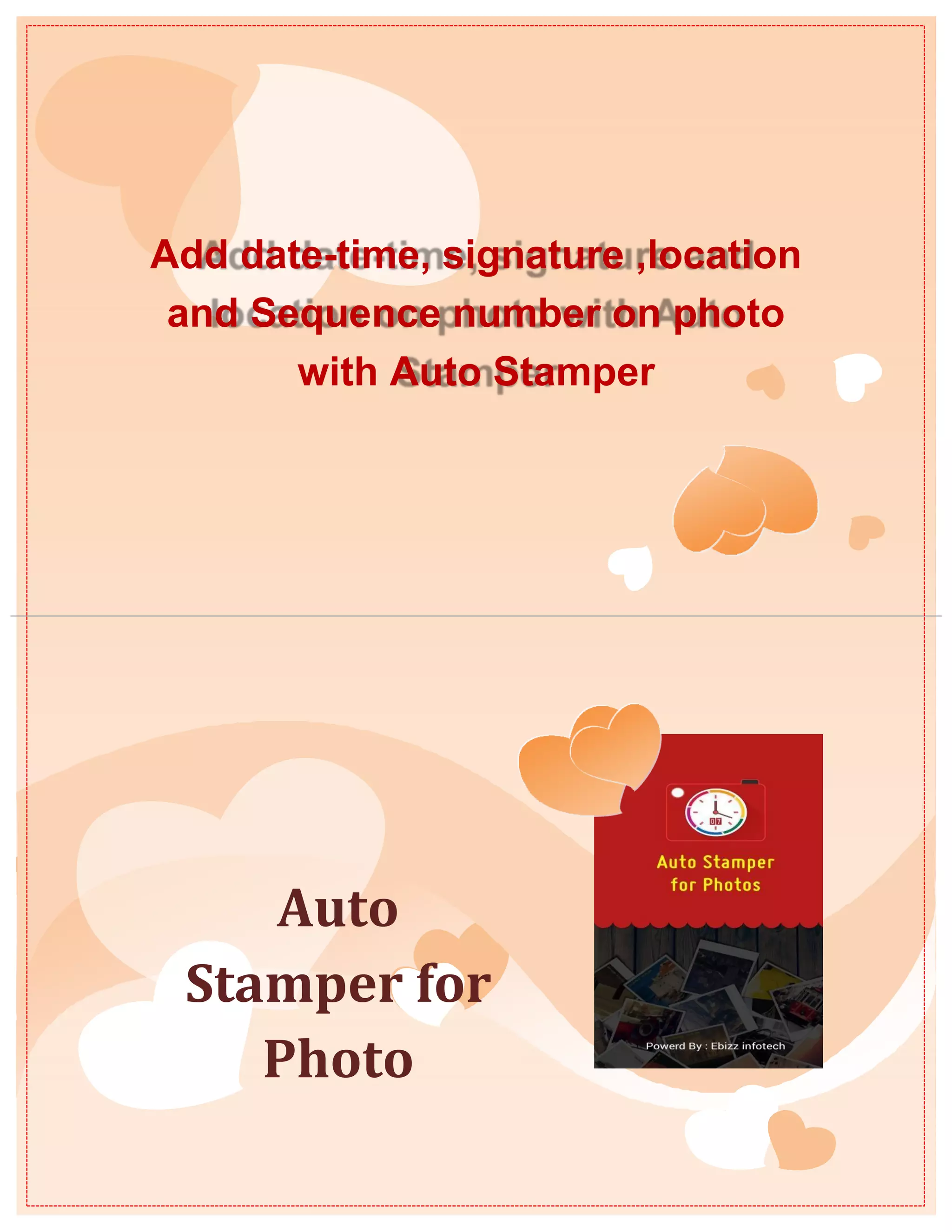 Autostamper For Photos 2019 | PDF