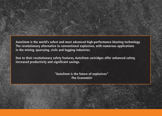 AutoStem: the reinvention of explosives | PDF