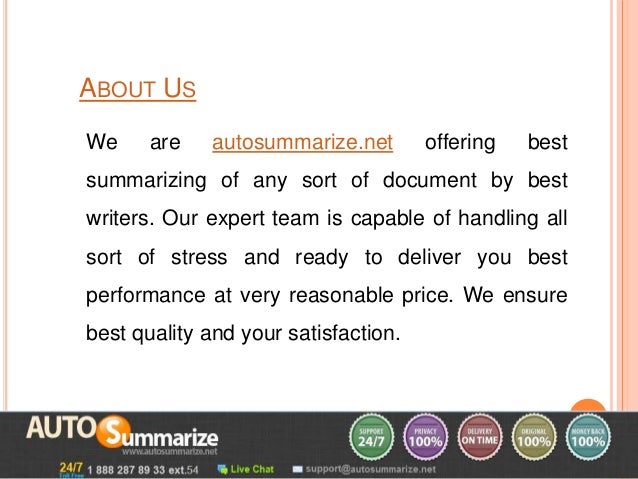 Auto summarize - learnhety