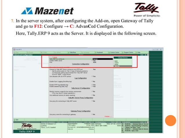 Auto synchronization | Tally Software | Mazenet Technologies | PPTX | Internet | Computing