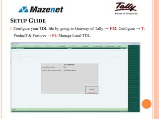 Auto synchronization | Tally Software | Mazenet Technologies | PPTX ...