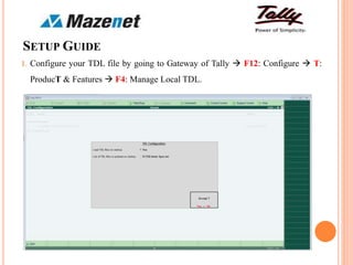 Auto synchronization in TALLY | PPT