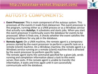 Unicenter Autosys Job Management | PPSX | Databases | Computer Software and Applications