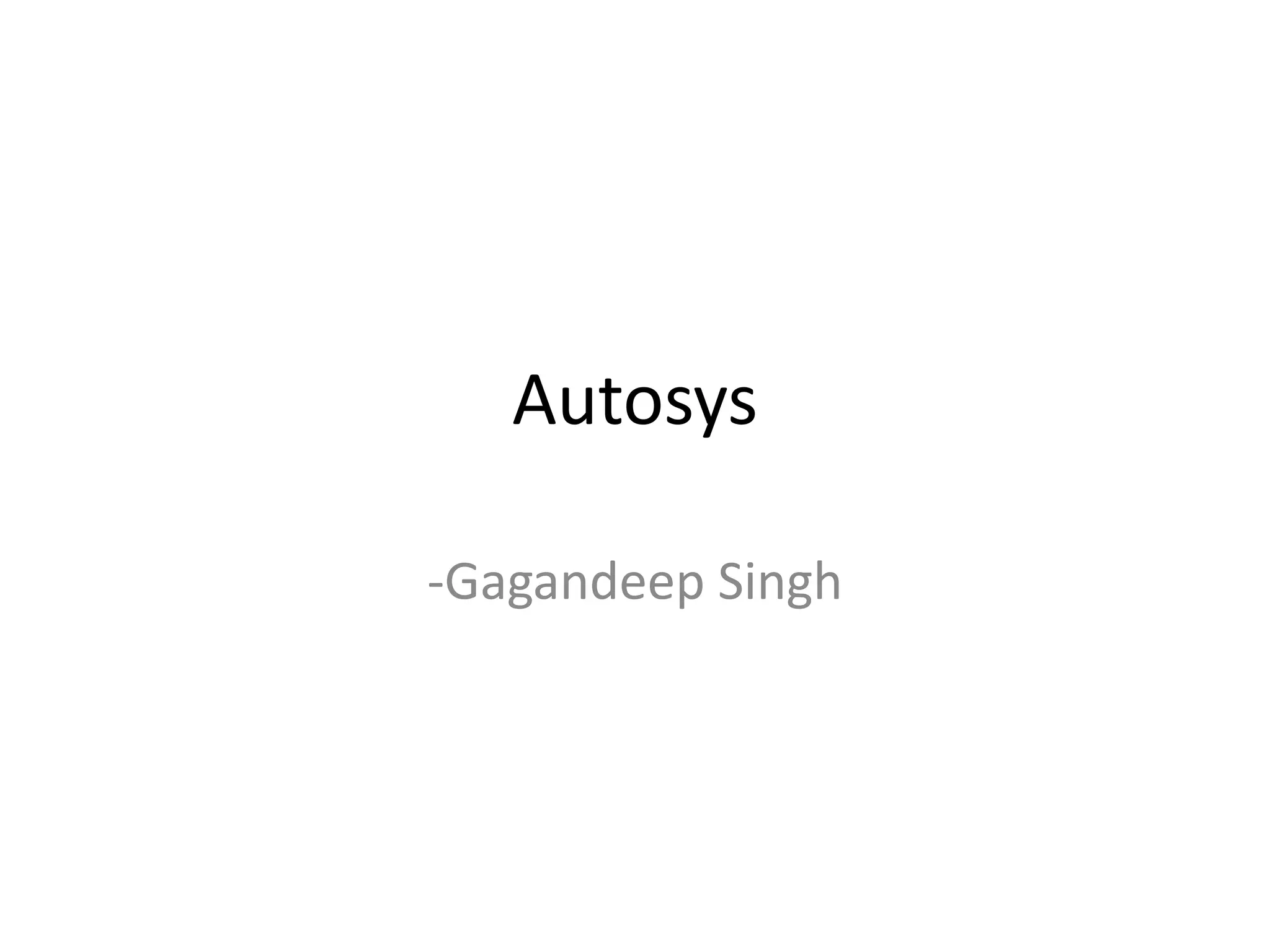 Autosys | PPTX