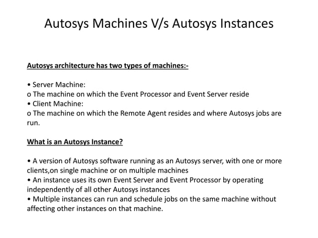 Autosys | PPTX