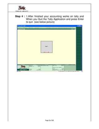 Auto Tally Backup Reference Manual | PDF