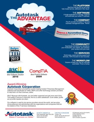 Autotask Software 2010 | PDF