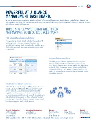Autotask Outsource Management | PDF